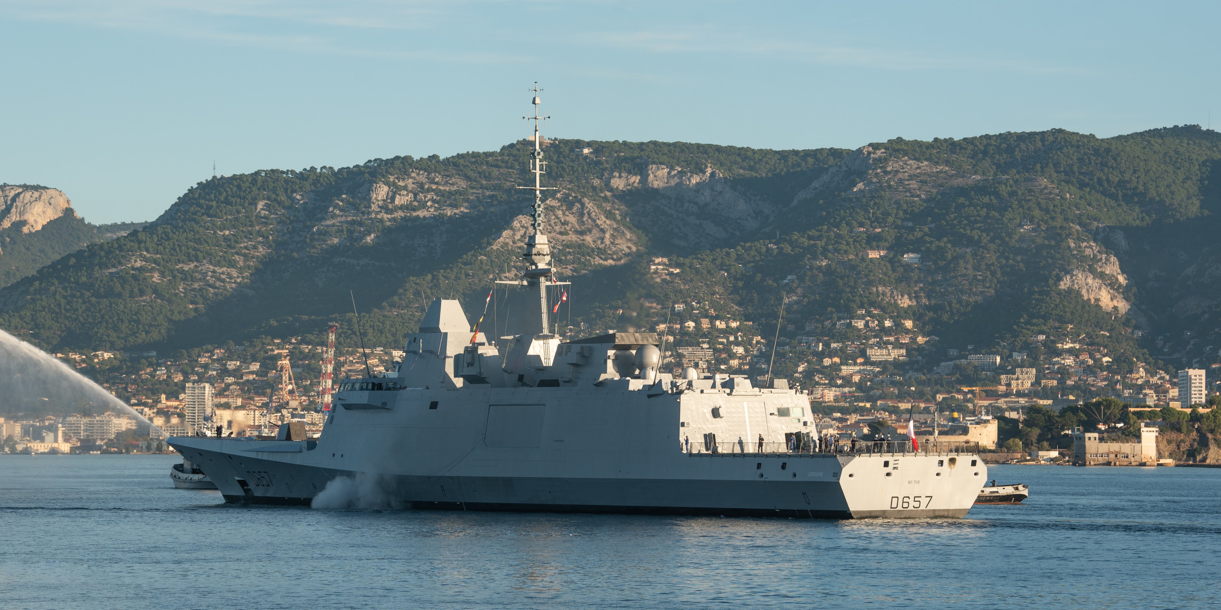 La nouvelle frégate Lorraine est arrivée à Toulon | Le portail des sous ...